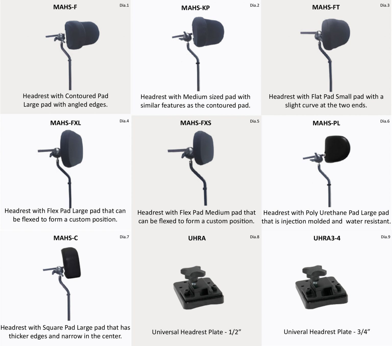 Headrests - Wheelchair Manufacturers in Canada | Wheelchair Canada