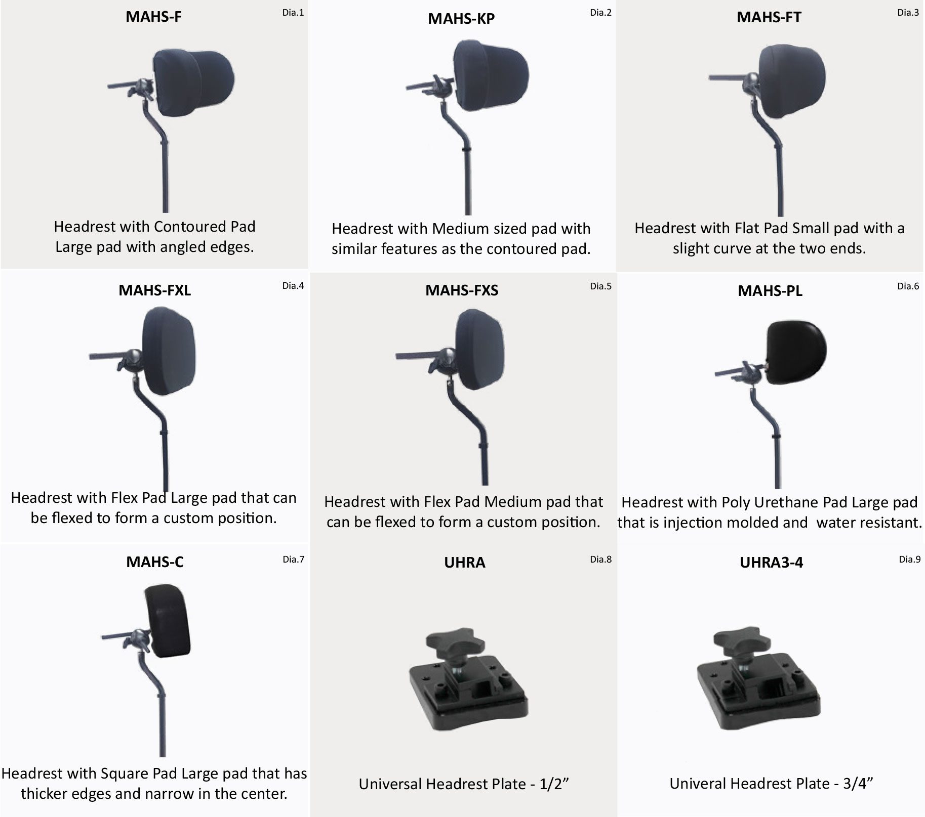 Headrests - Wheelchair Manufacturers in Canada | Wheelchair Canada